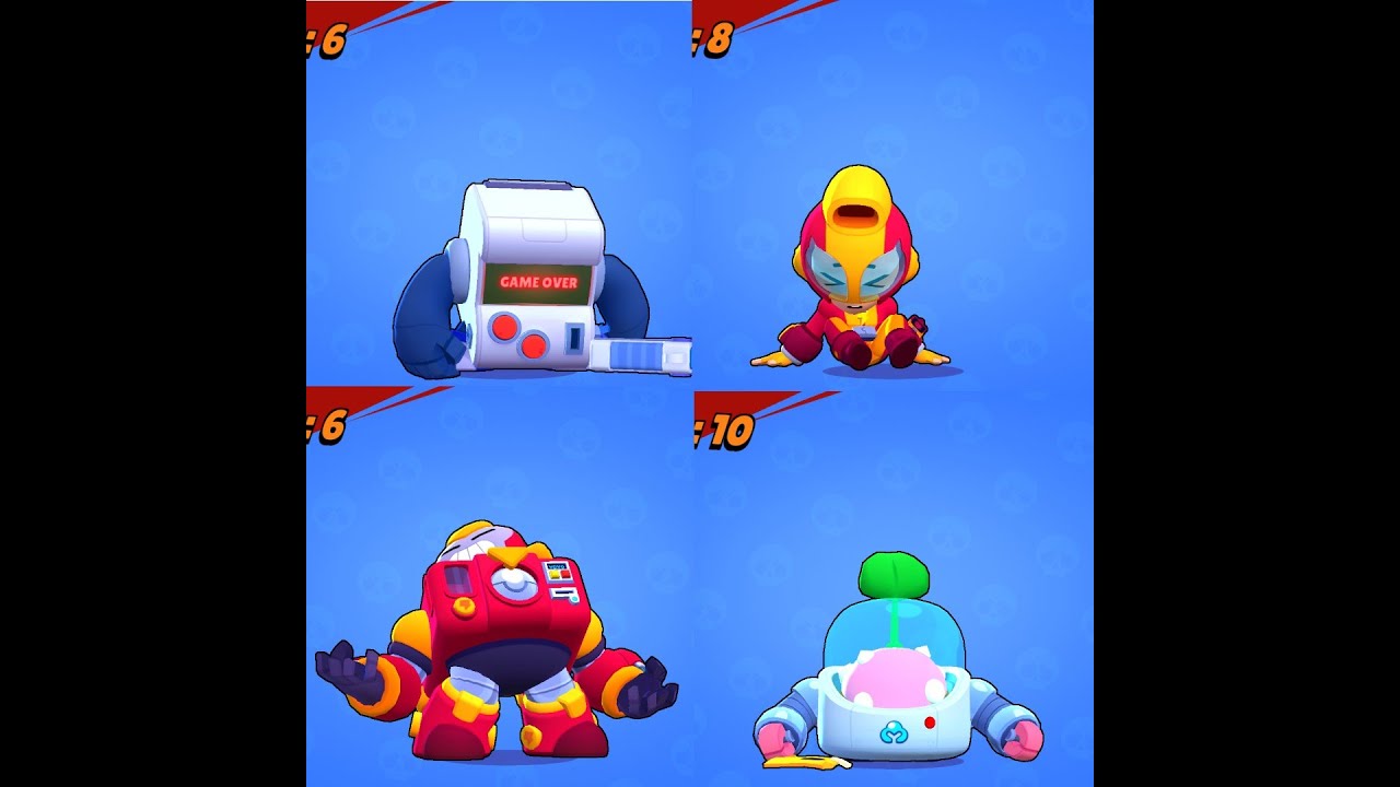 Todas las poses de derrota de los brawlers - YouTube