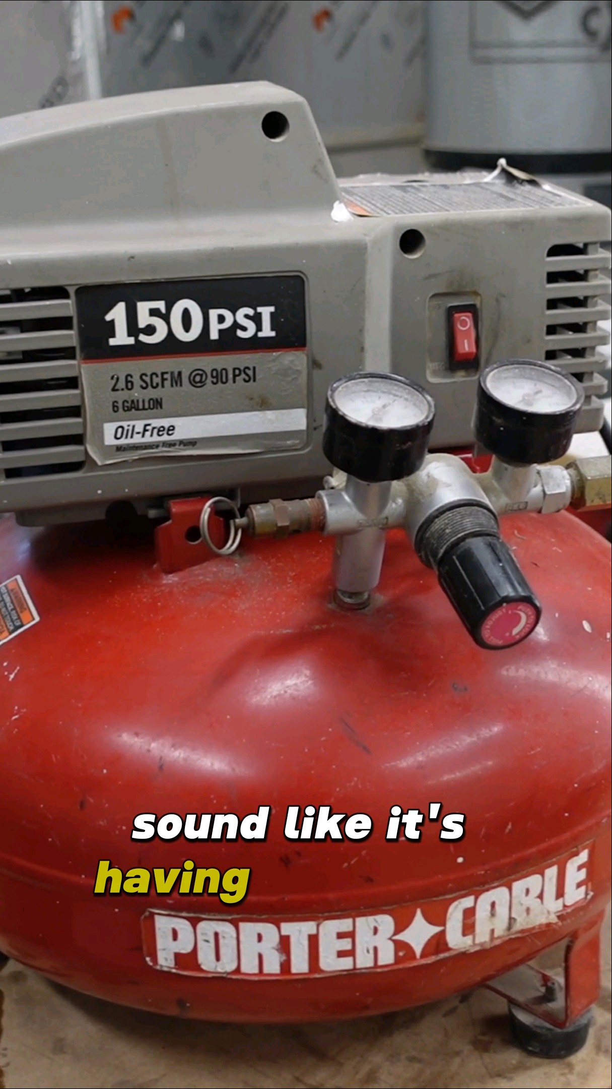 Porter cable pancake compressor leaking air store