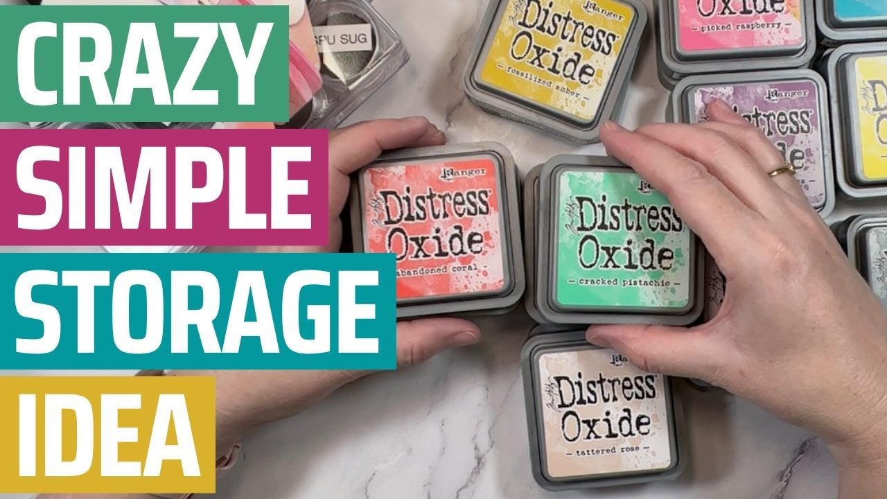 The PERFECT Distress Ink Storage Solution For Your Craft Room - YouTube
