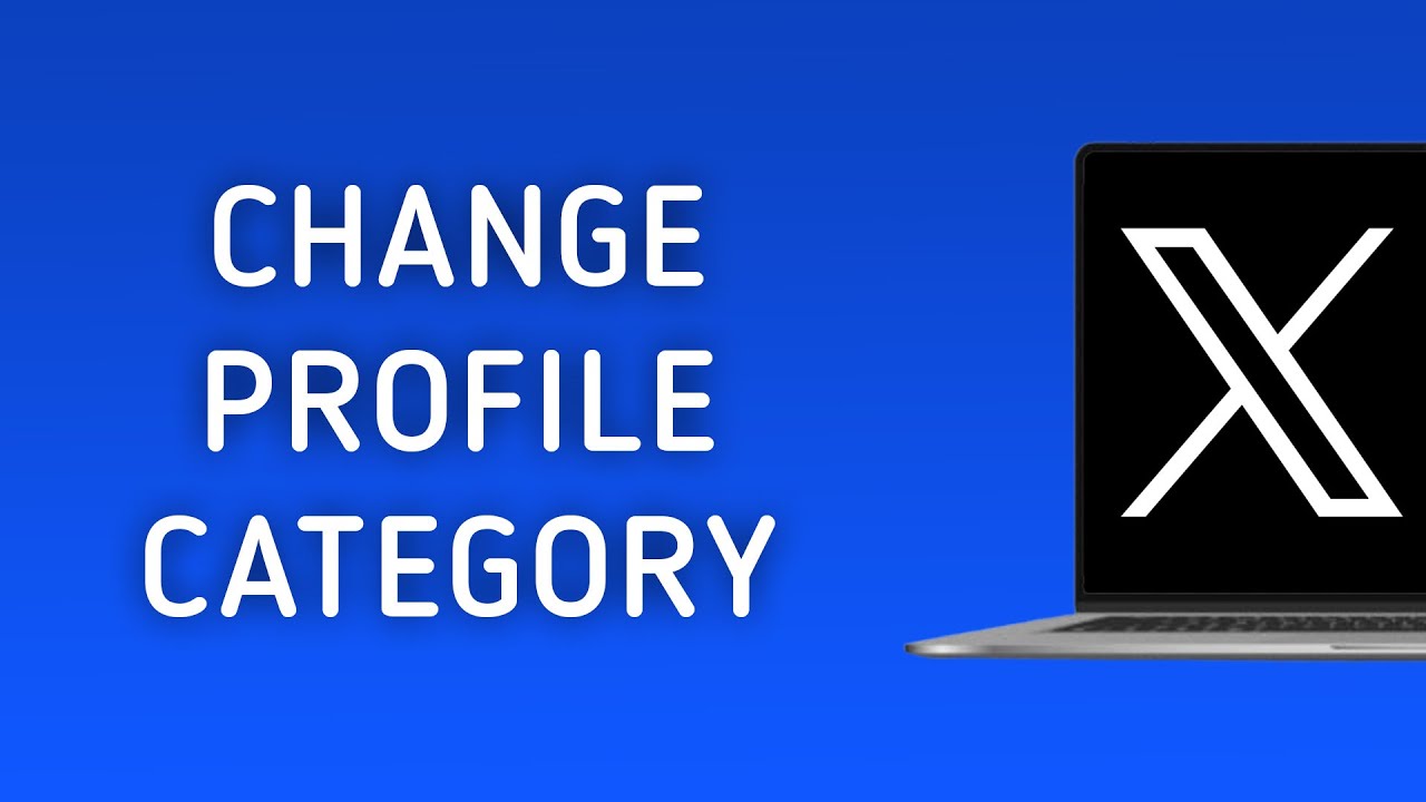 How To Change Profile Category On X (Twitter) On PC - YouTube
