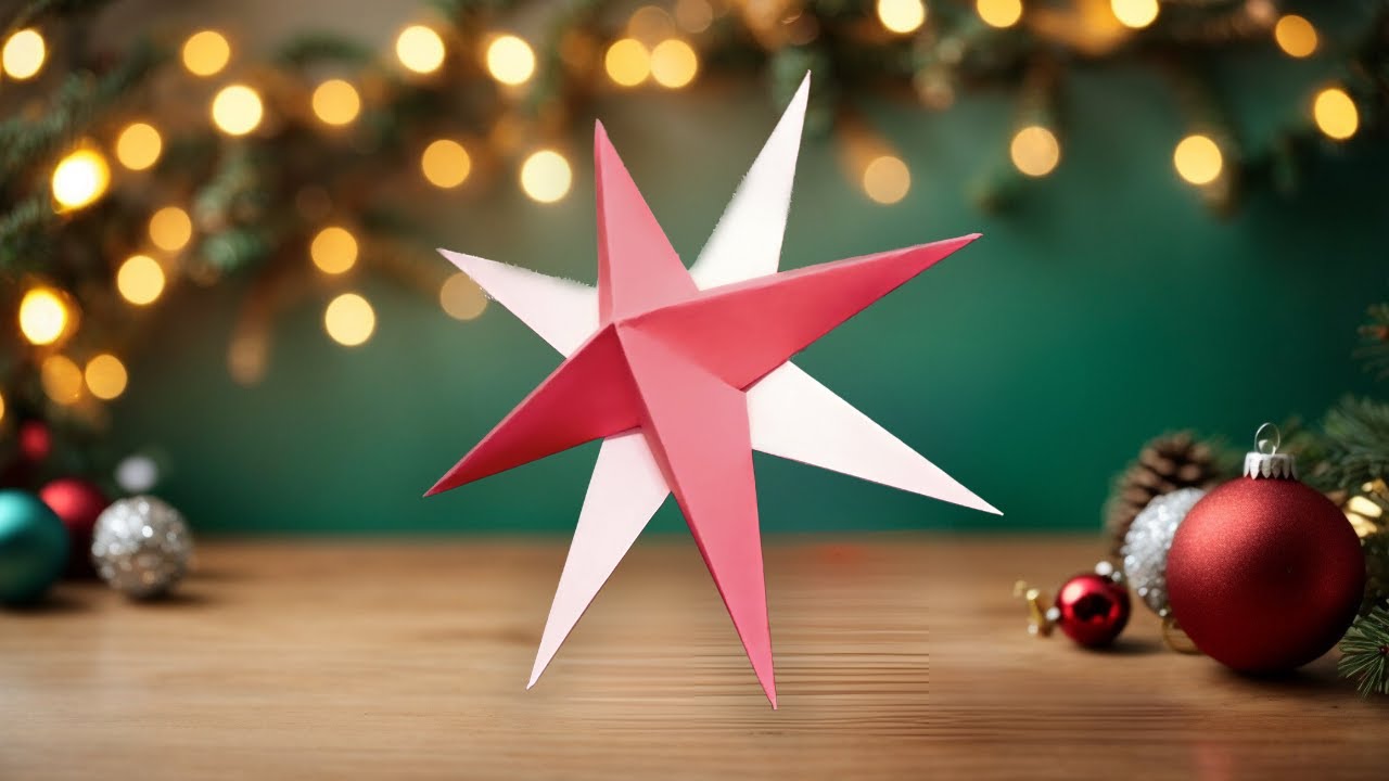 Craft 3D Star Christmas Decorations Tutorial - YouTube