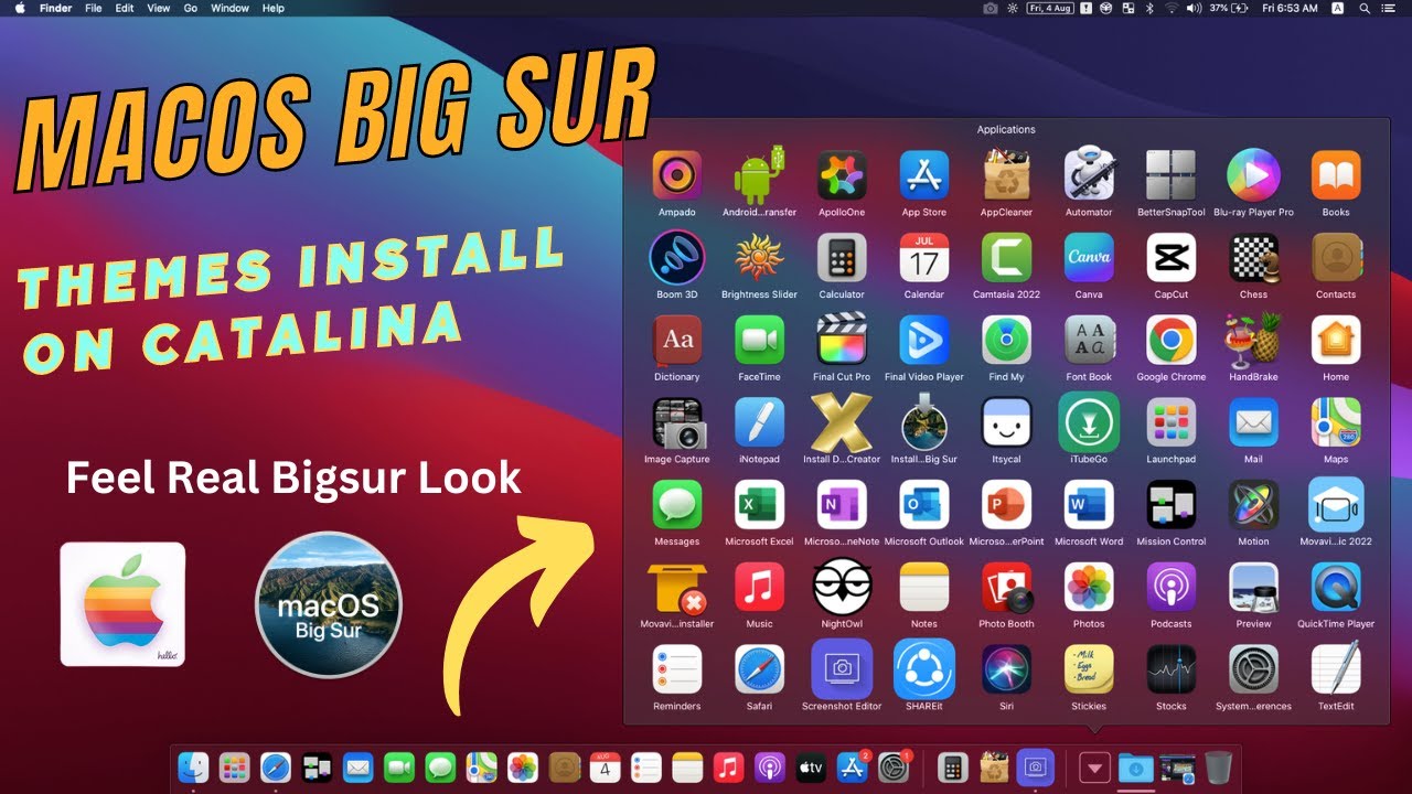 Install macOS Bigsur icon package on Catalina look like original bigsur ...
