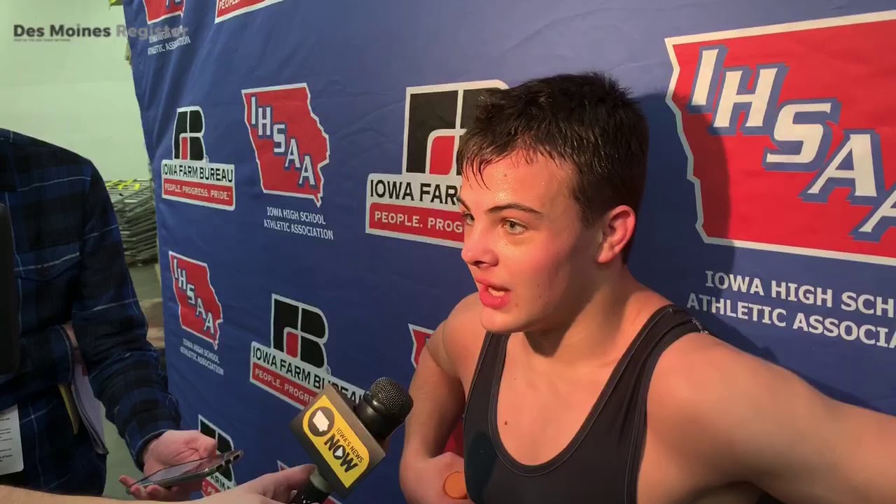 Solon's Hayden Taylor reacts to winning second state wrestling title ...
