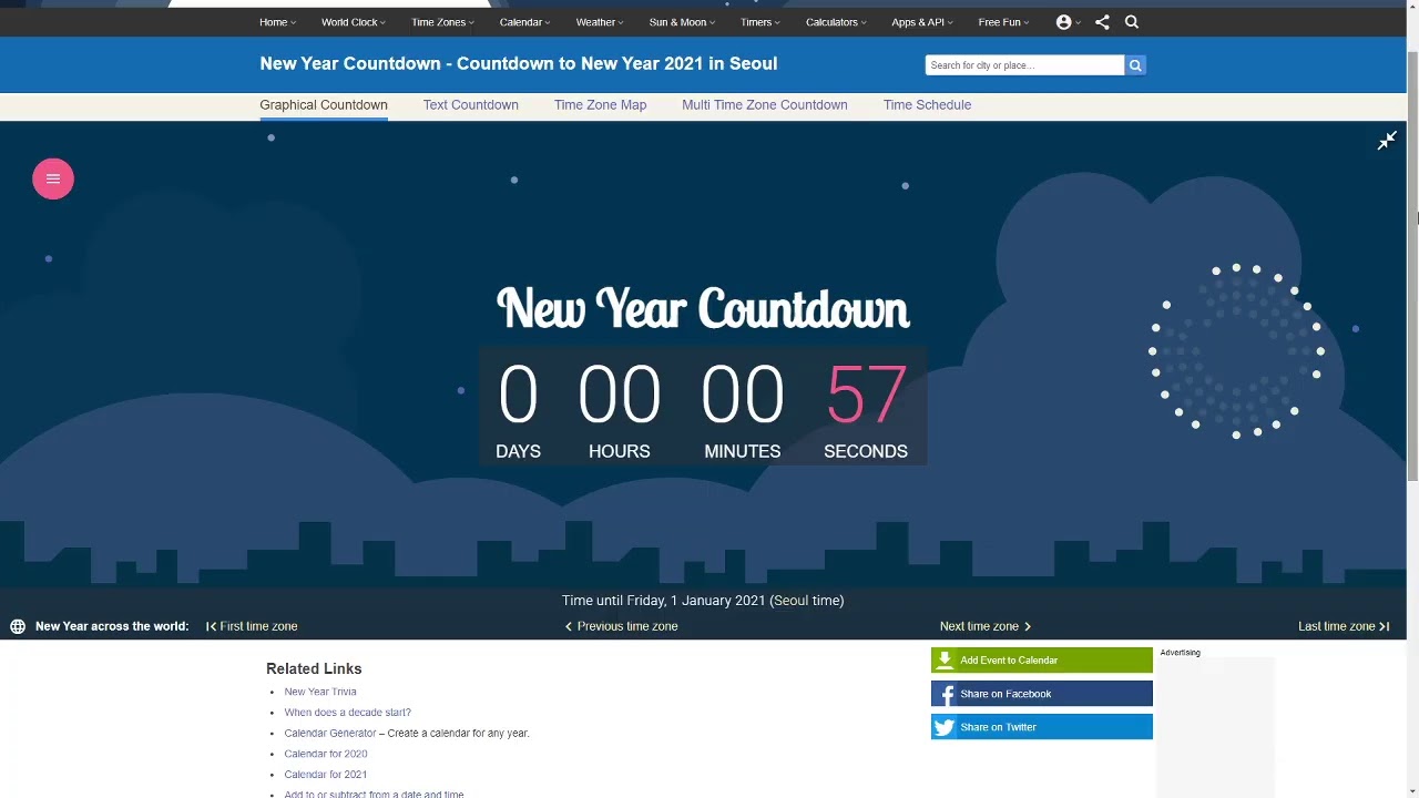 2021 New Year's Countdown (Seoul, Korea) - YouTube