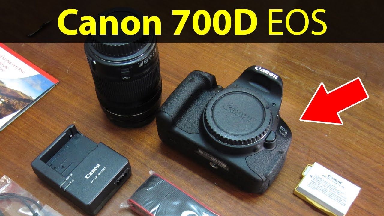 Canon 700D EOS DSLR – Unboxing and accessories (with Canon EF-S 18-135 ...