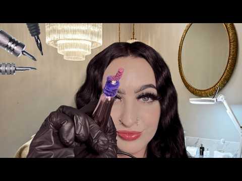 [ASMR] Permanent Eye And Lip Makeup | Tattoo | Soft Spoken