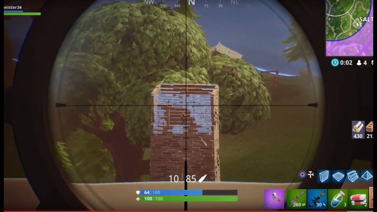 Fortnite Battle Royale EPIC Sniper Headshot - YouTube