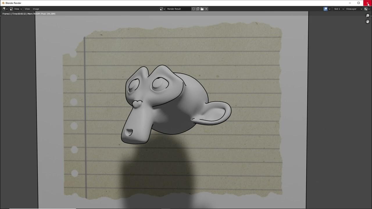 Getting a basic lineart effect with freestyle in Blender, and basic ...
