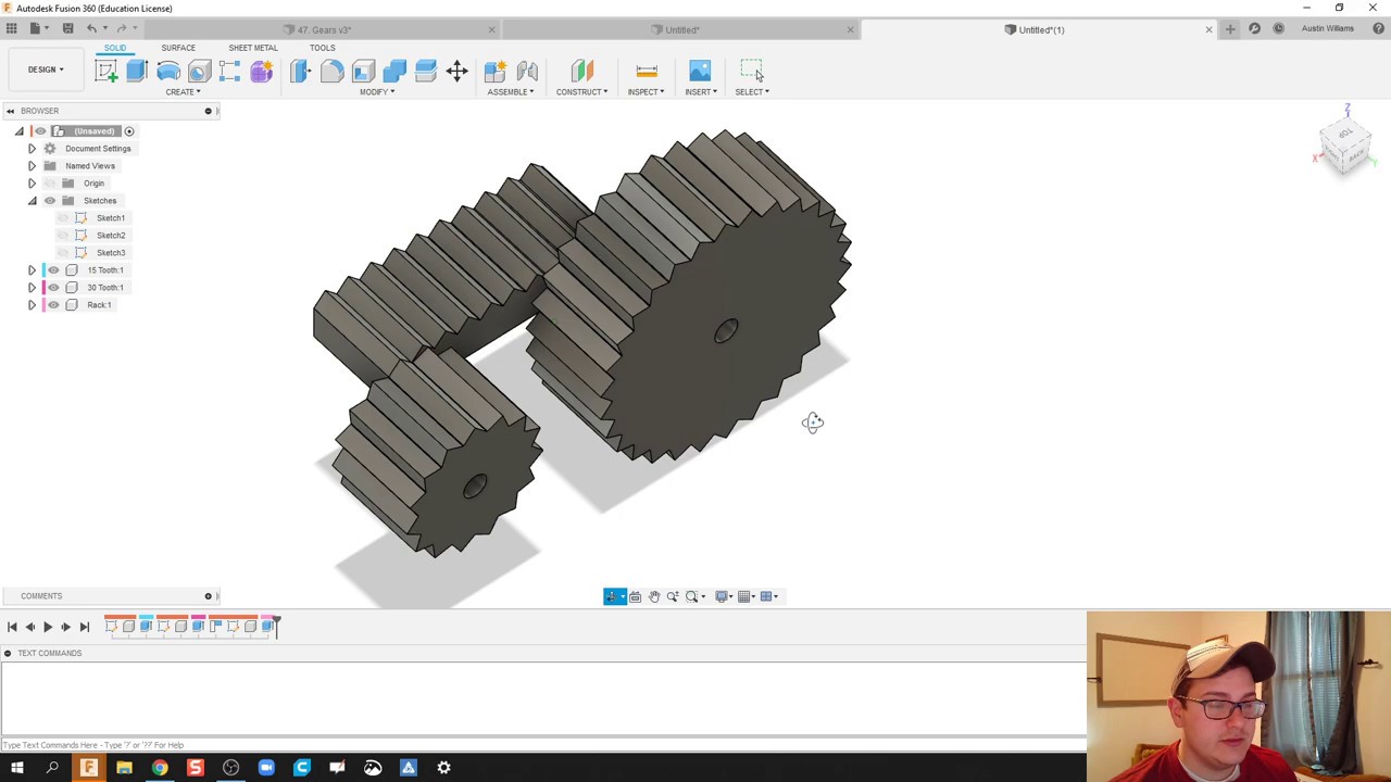 Gears, Repeat Geometry, and Rack & Pinion System - Day 47 of 100 ...