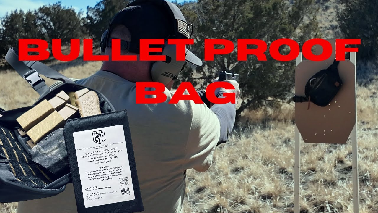 GRAB Bags Bullet Proof Bag CCW Gunslinger - YouTube