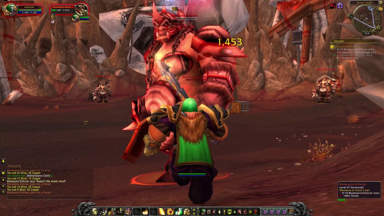 WoW quest #3732 Massacre at Gruul's Lair - YouTube