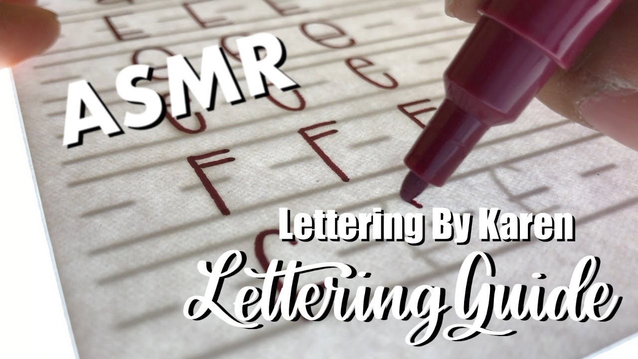 Lettering Worksheets in ASMR - I Shot The Serif Page 1 (Lettering By ...