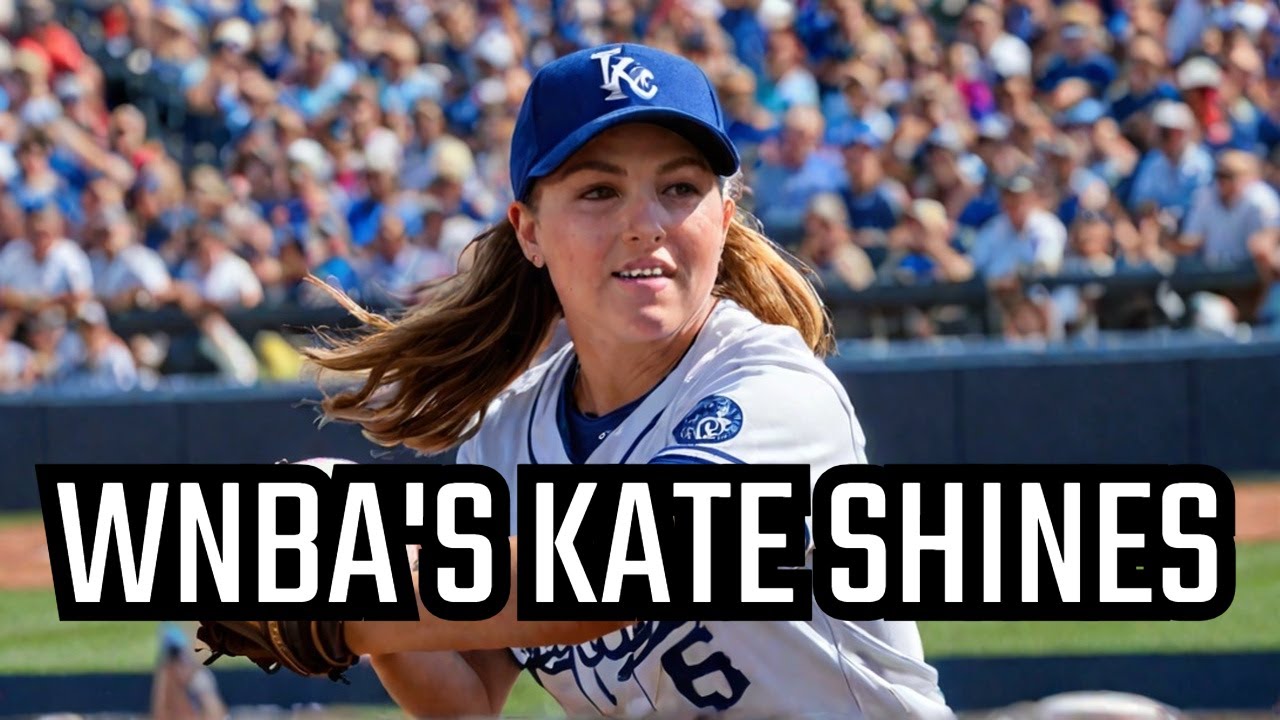 Kate Martin's Unforgettable First Pitch at Kauffman Stadium | #wnba ...