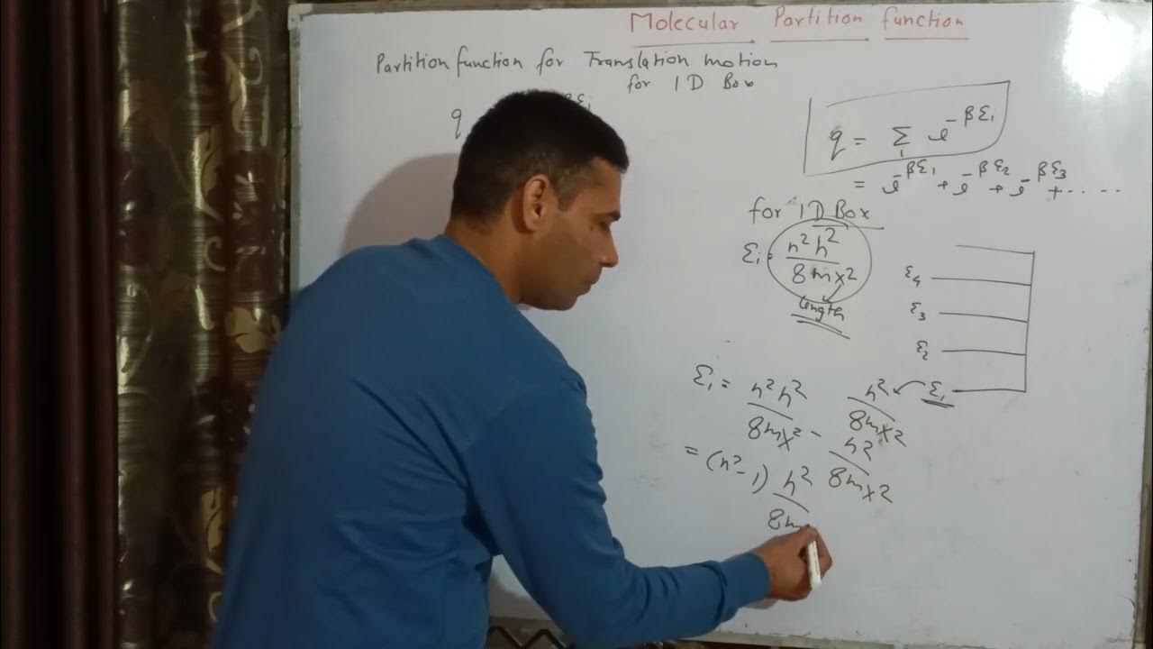 Statistical thermodynamics 10: Translational Partition function - YouTube