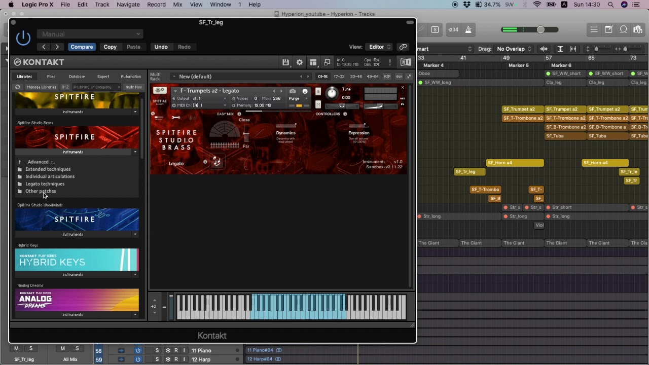 【音源レビュー】Spitfire Studio Brass - YouTube
