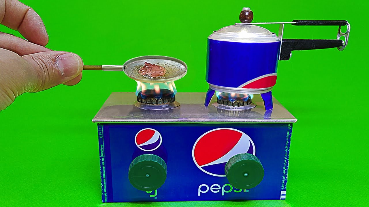 How to make a mini cooker - an amazing natural gas cooker - genius idea ...