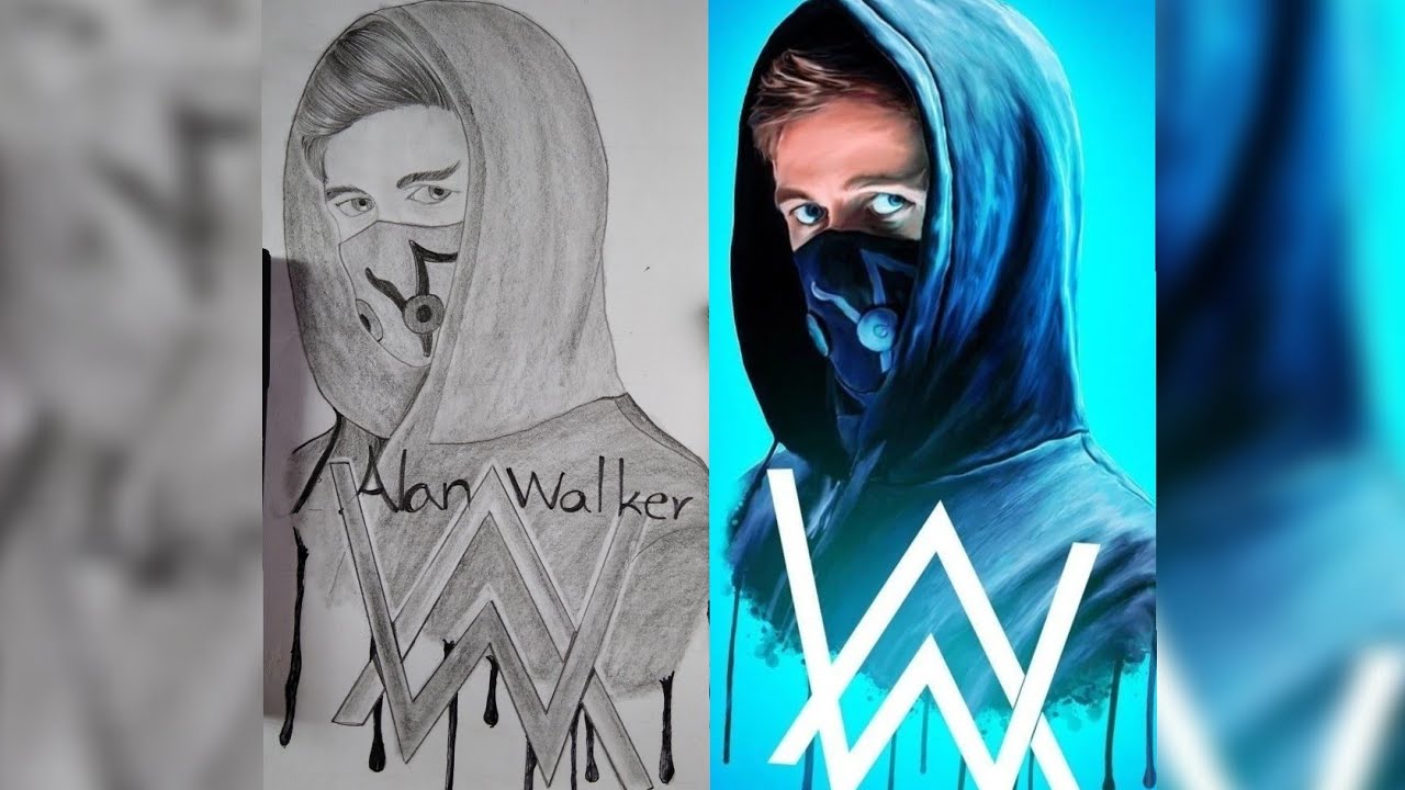 Alan Walker drawing with pencil | pencil art | beautiful boy drawing ...