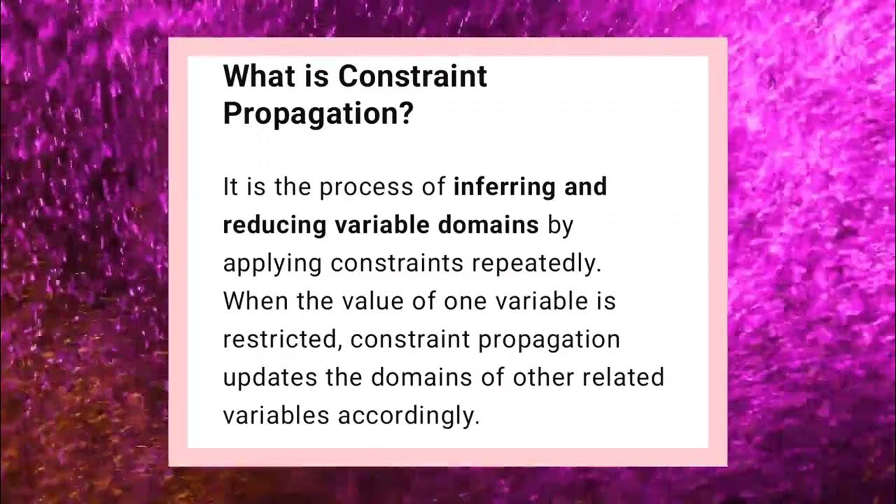 AL3391 UNIT 3 Constraints Propagation in AI @ComputerScienceEng - YouTube