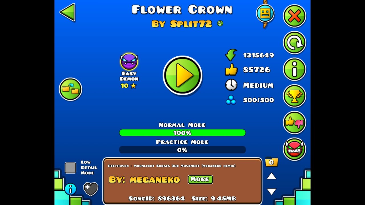 Flower Crown by Split72 (Demon) | Geometry Dash - YouTube
