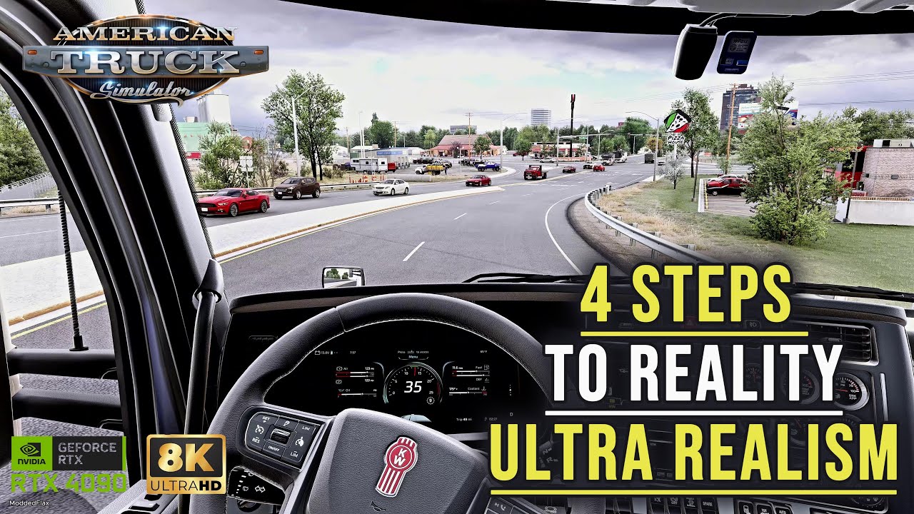 ATS Ultra Realism in 4 Steps | Lighting Mod + NVIDIA Filters + ReShade ...