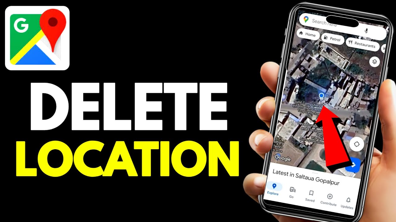 How to Delete Saved Location on Google Maps - Full Guide - YouTube