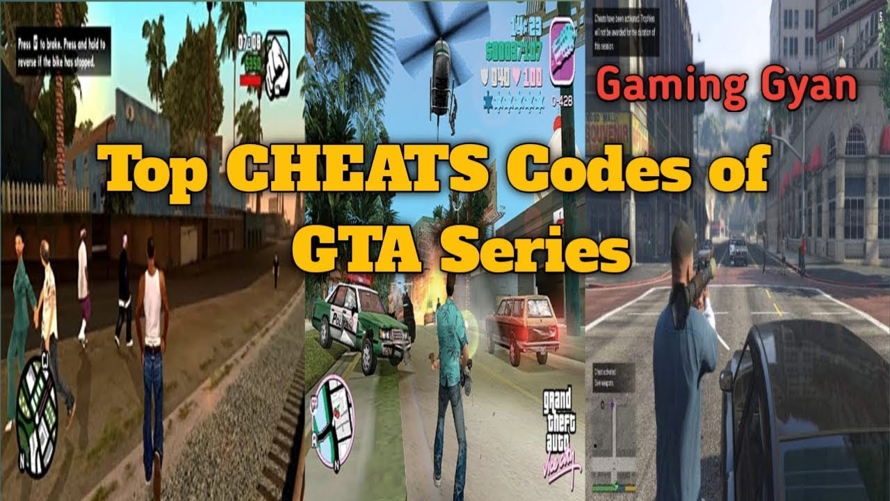 Top Most Used Cheat Codes In GTA series | Gaming Gyan - YouTube