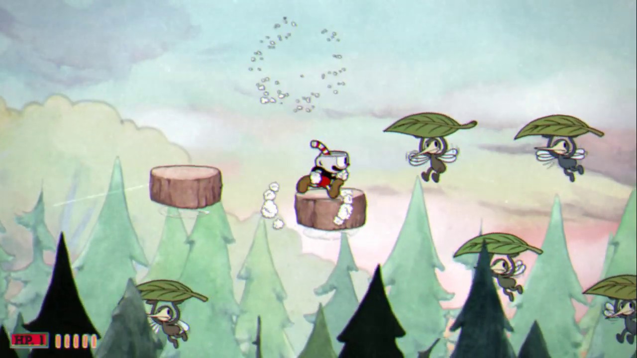 Compilation of deaths treetop trouble (Cuphead) part 1 - YouTube