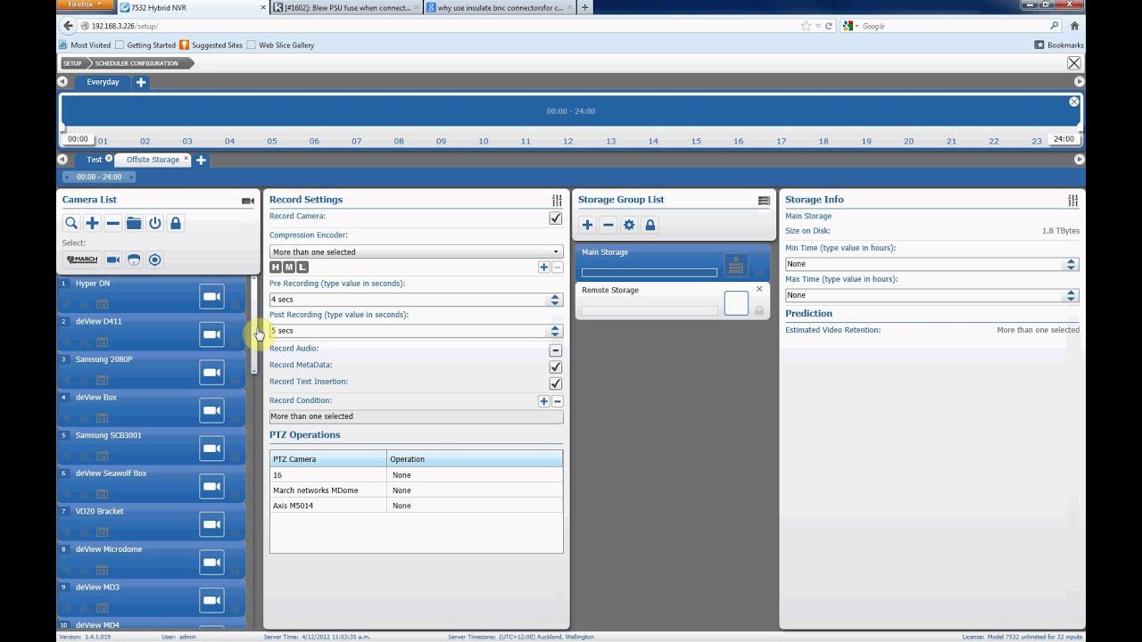 ASD - IP camera on a March Networks 7532 DVR. - YouTube