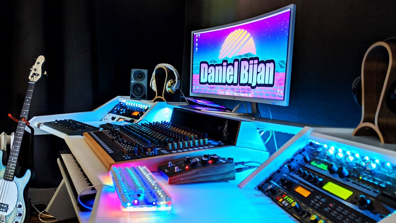 My CRAZY Home Studio Tour - YouTube