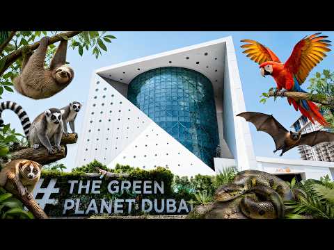 Dubai'de The Green Planet | 3.000 Bitki ve Hayvana Ev Sahipliği Yapan Kapalı Alan Hayvanat Bahçesi