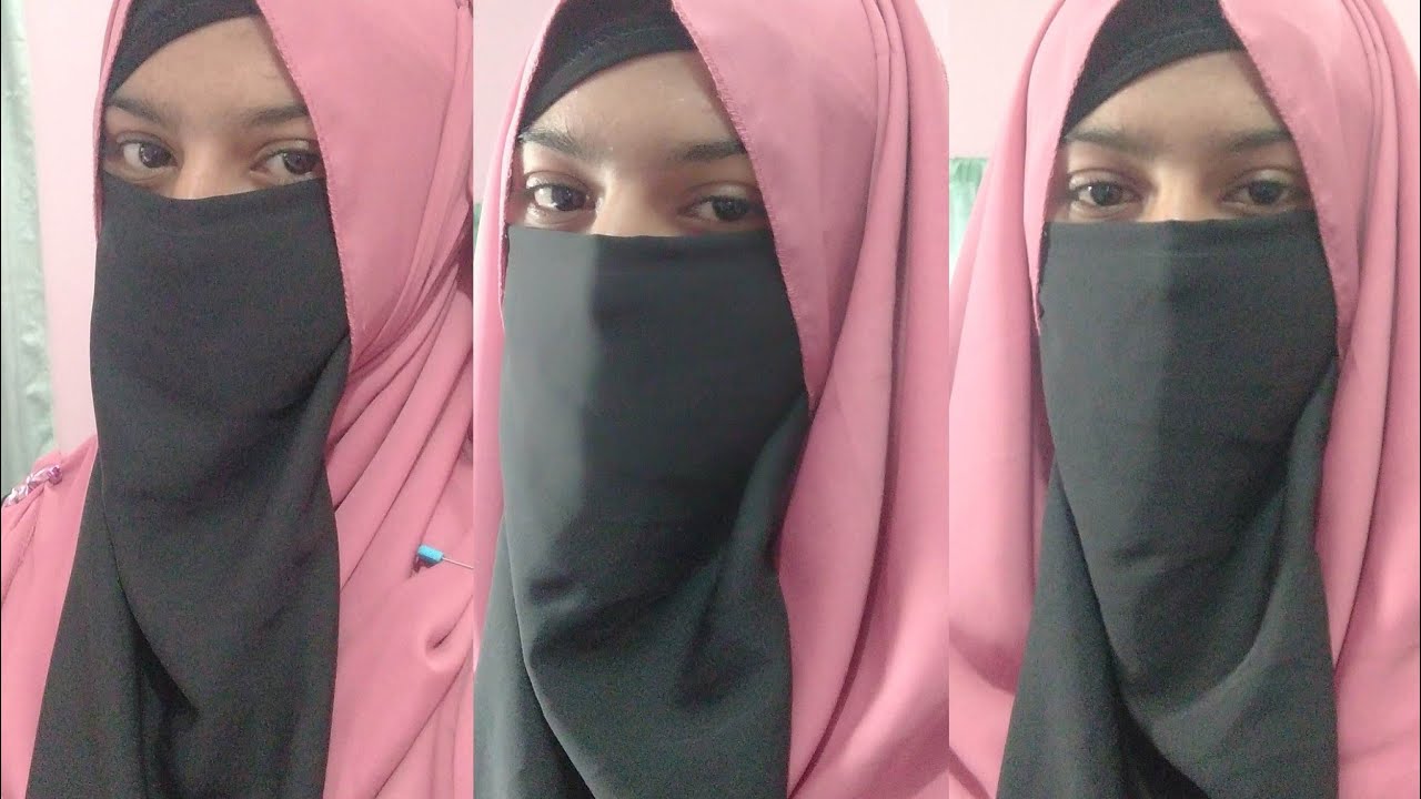 # nose niqab hijab tutorial ll# simple and comfortable ll ...