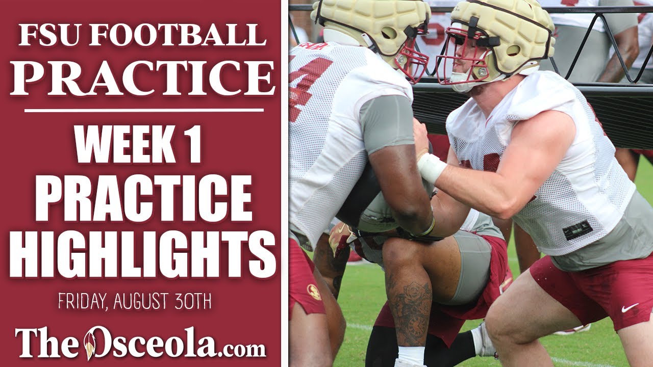 FSU Football | Highlights from FSU’s final practice availability before ...