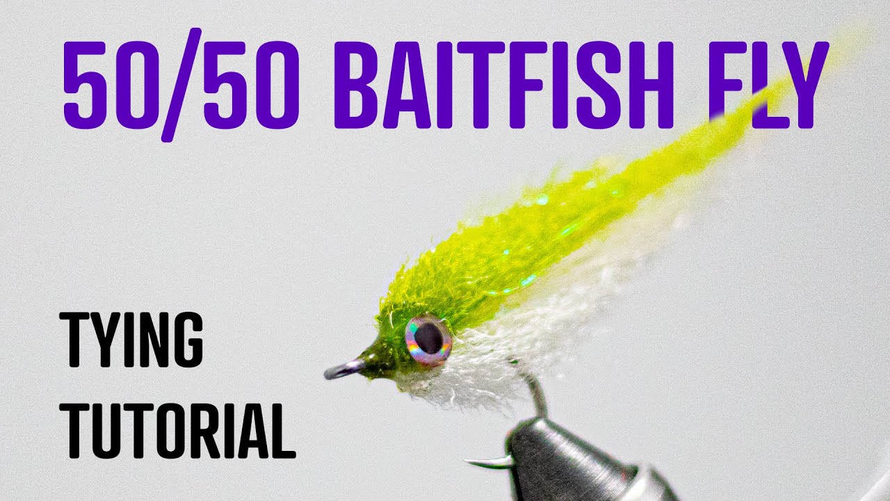 50/50 BAITFISH FLY - Quick & Easy Tie! - YouTube