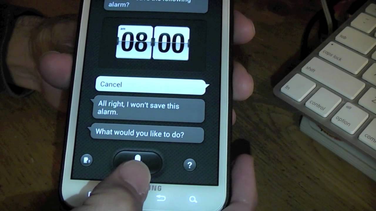 Using S Voice on the Samsung Galaxy Note - YouTube