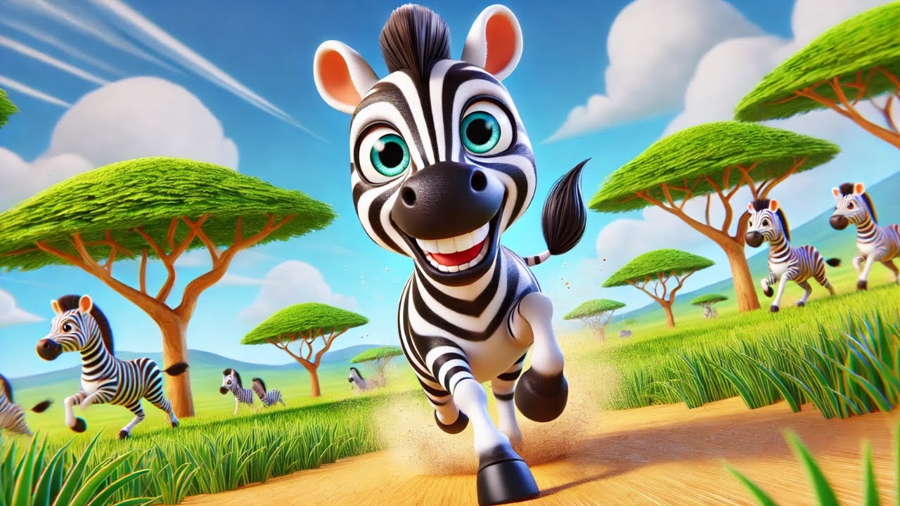Zebra, Zebra! Black and White | Fun Kids Song | Animal Songs for ...