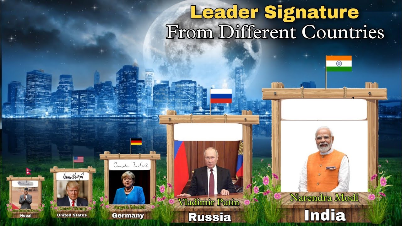 Leader Signature From Different Countries || Signature Top Leader ...