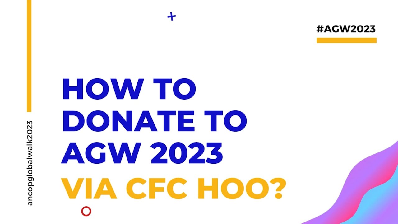 How to Donate to AGW via CFC Home Office Online? - YouTube