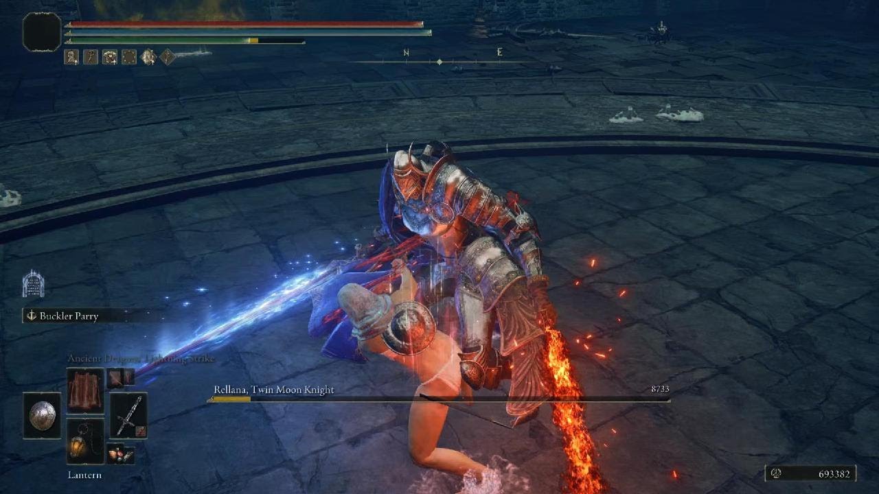 Rellana, Twin Moon knight ng+7, hitless, parry strats #eldenring - YouTube
