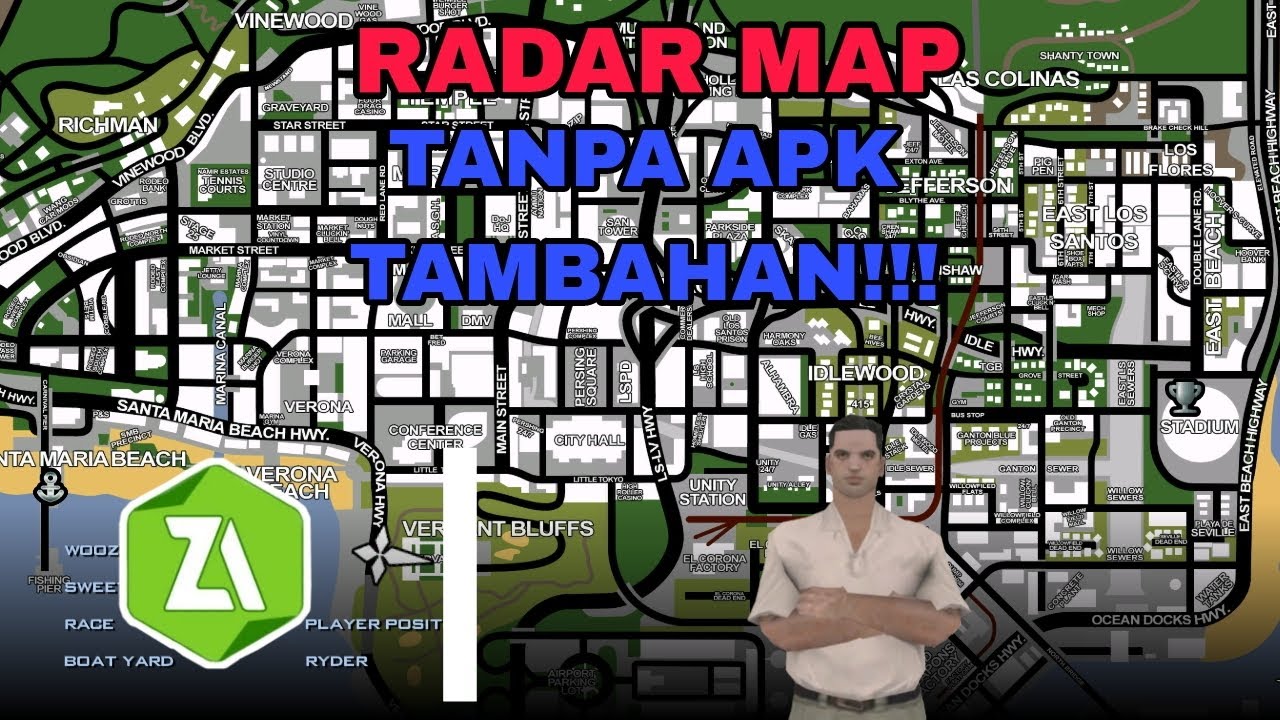 RADAR MAP ADA DAERAHNYA!!! | ADA TUTORIAL MEMASANG NYA | GTA SAMP - YouTube