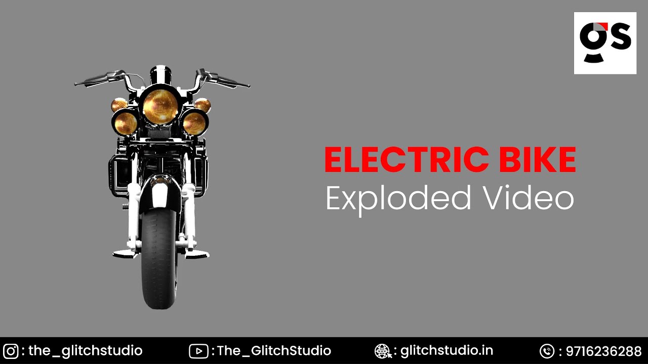 Electric bike 2 | Exploded view 3d video | INDIA - YouTube