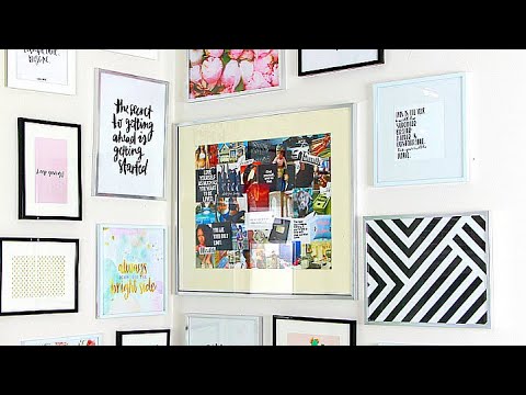 DIY Gallery Wall | Easy Room Decor On A Budget | DIY Home Decor Ideas ...