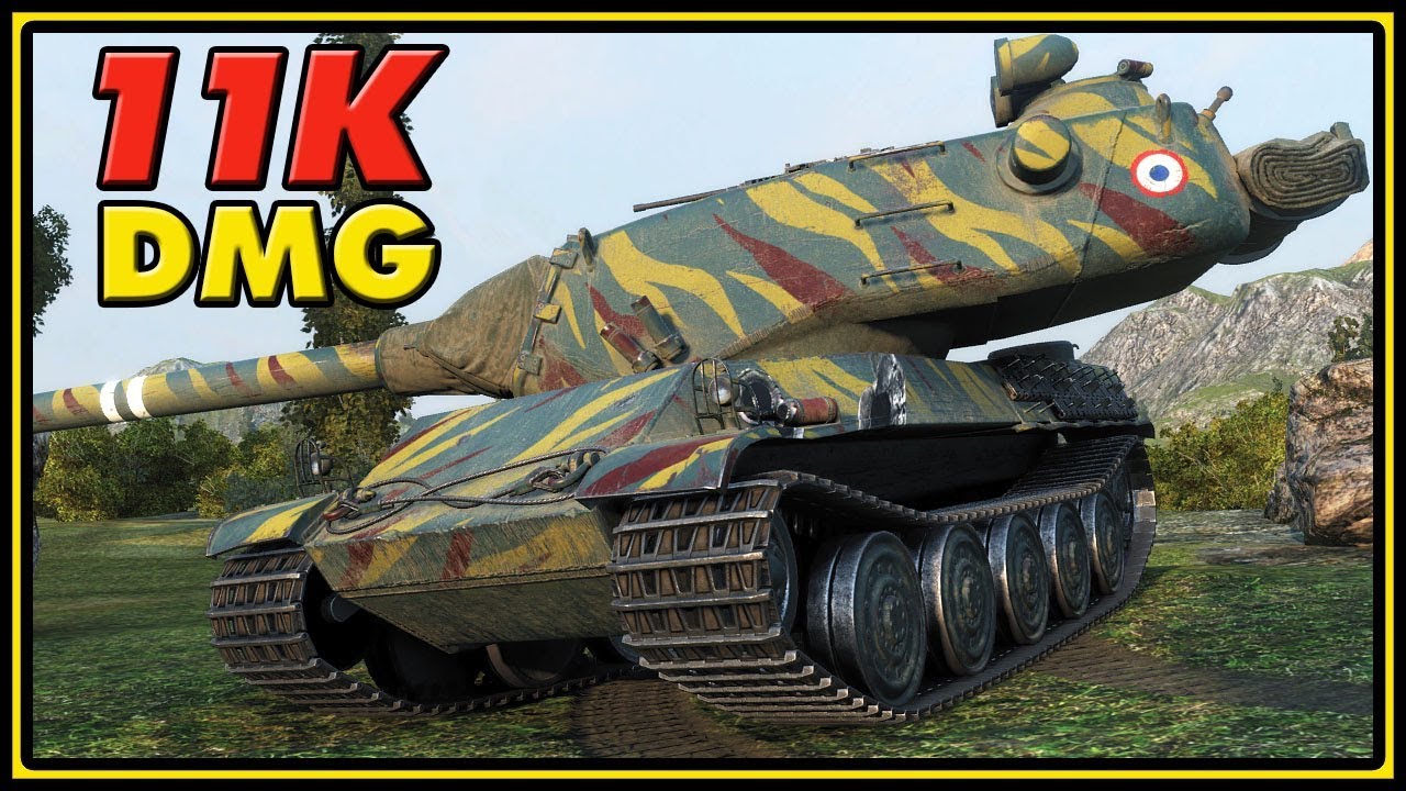 AMX M4 54 - 10 Kills - 11K Damage - World of Tanks Gameplay - YouTube
