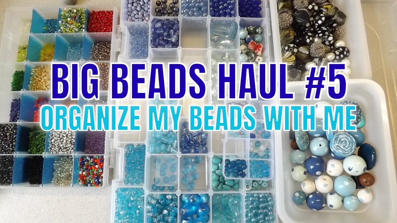Big Box of Beads Unboxing Vlog | Organize my beads Haul with me! Ep 5 ...