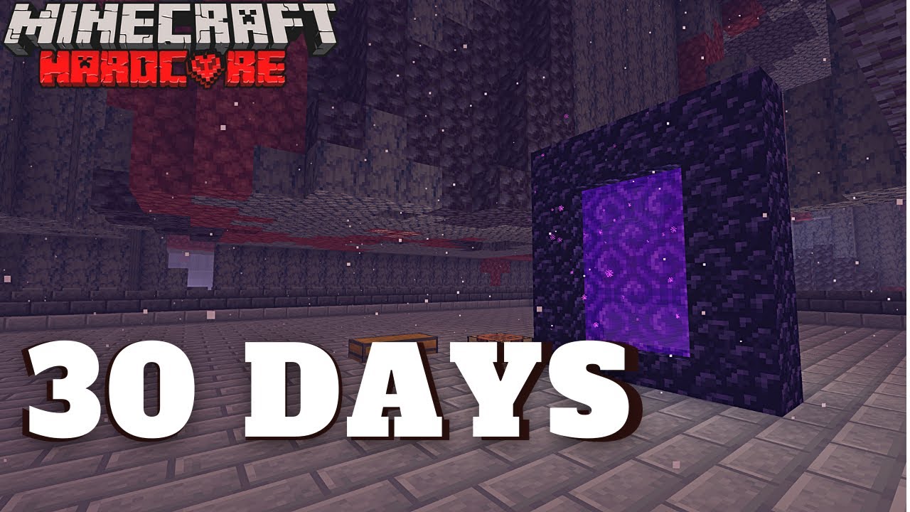 First Time in the Nether! - 30 Days Minecraft Hardcore - YouTube