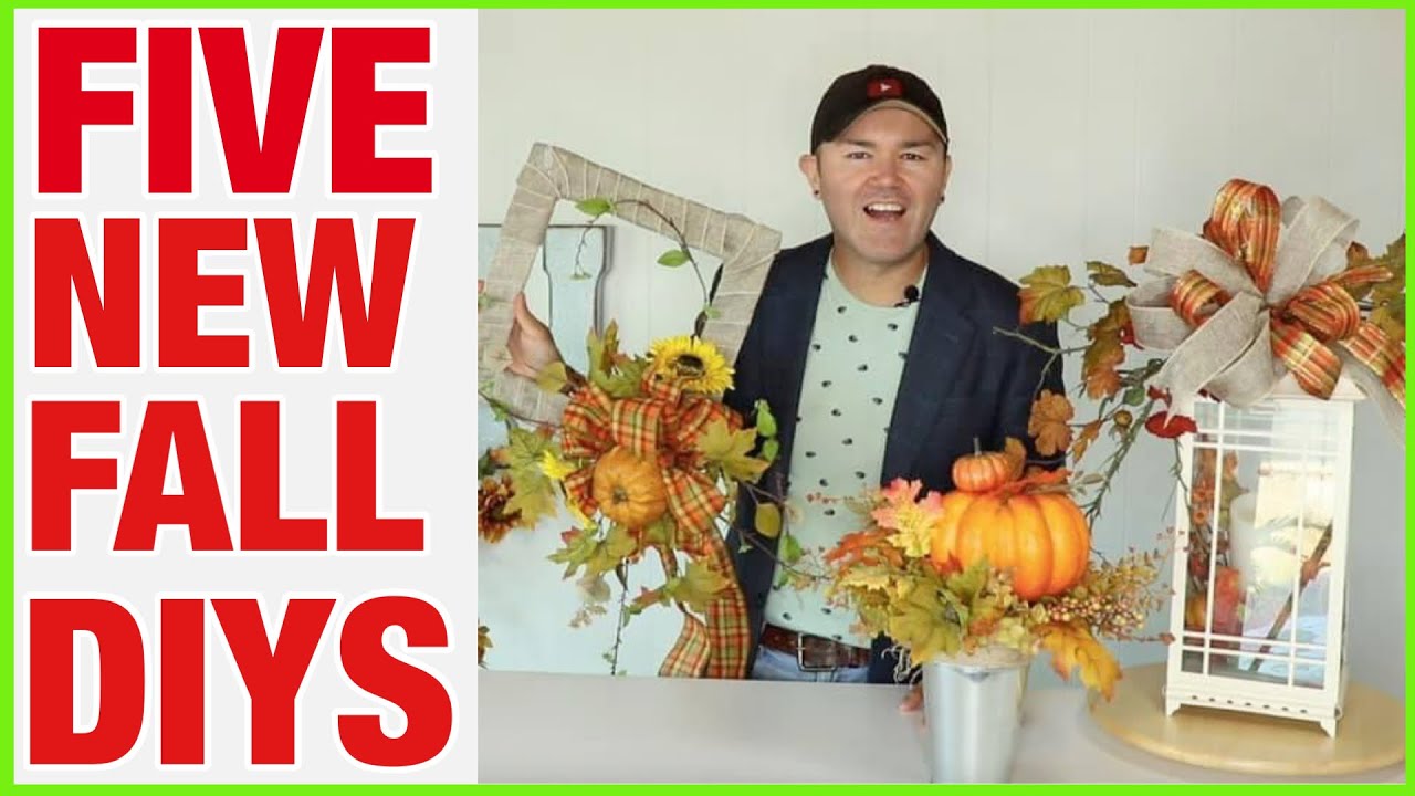Five Fall DIYS / NEW Fall Decoration ideas On A Budget / Ramon At Home ...