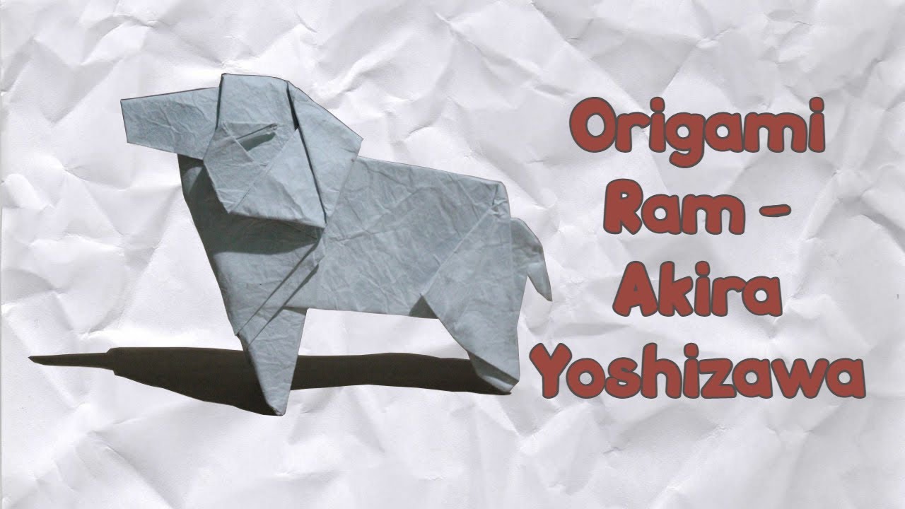 Origami Ram | Origami de Carnero | राम ओरिगेमी | ラム折り紙 | Баран Оригами ...