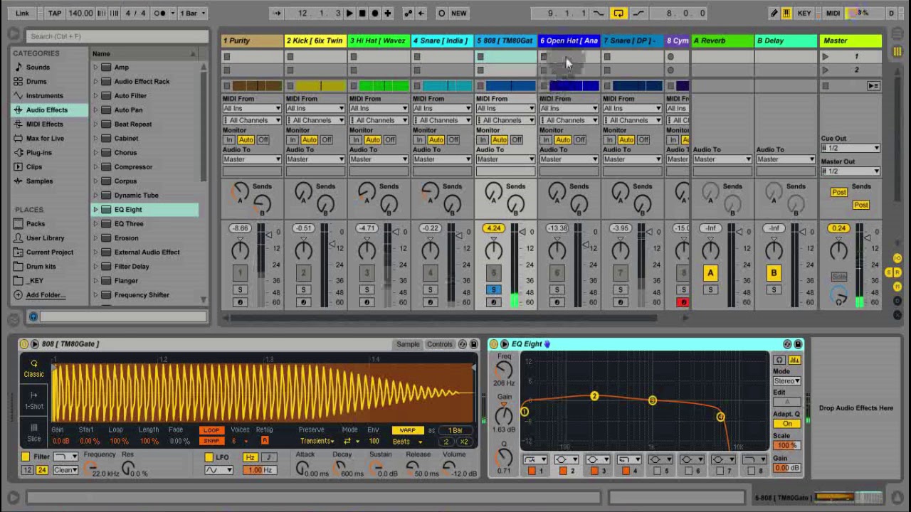 Como mixar um beat de TRAP no Ableton Live PTBR (Tutorial) - YouTube