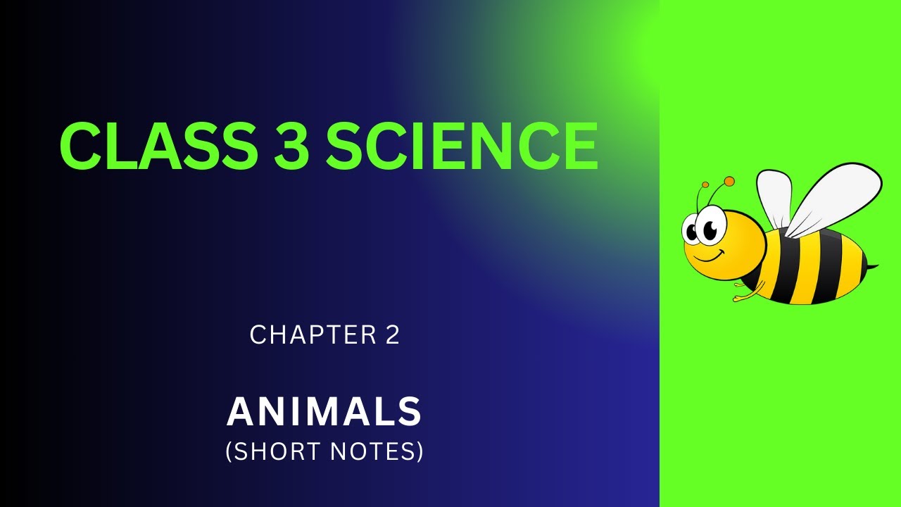 Grade 3 Science Notes | Animals Ch 2 Short Notes PDF | Class 3 Science ...