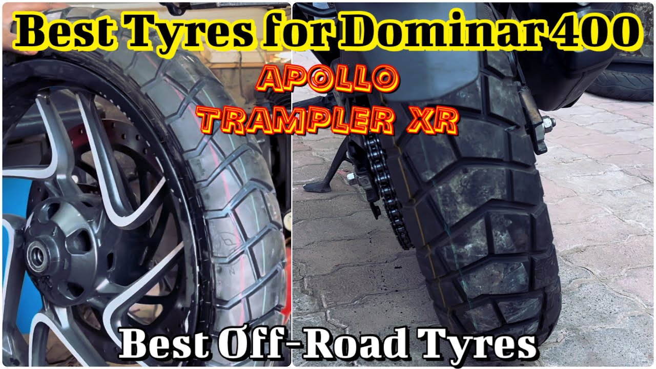 Apollo Trampler XR | The Best Off-Road Tyres | Dominar 400 - YouTube