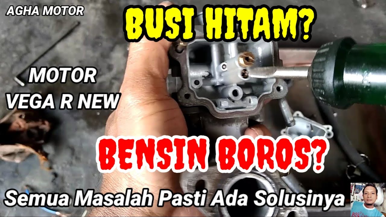 busi hitam bensin boros motor vega r new - YouTube
